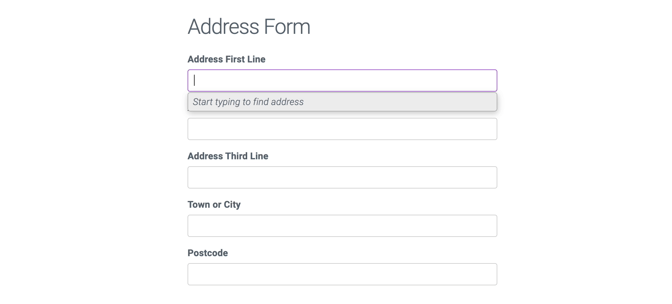 E-commerce and Address Validation